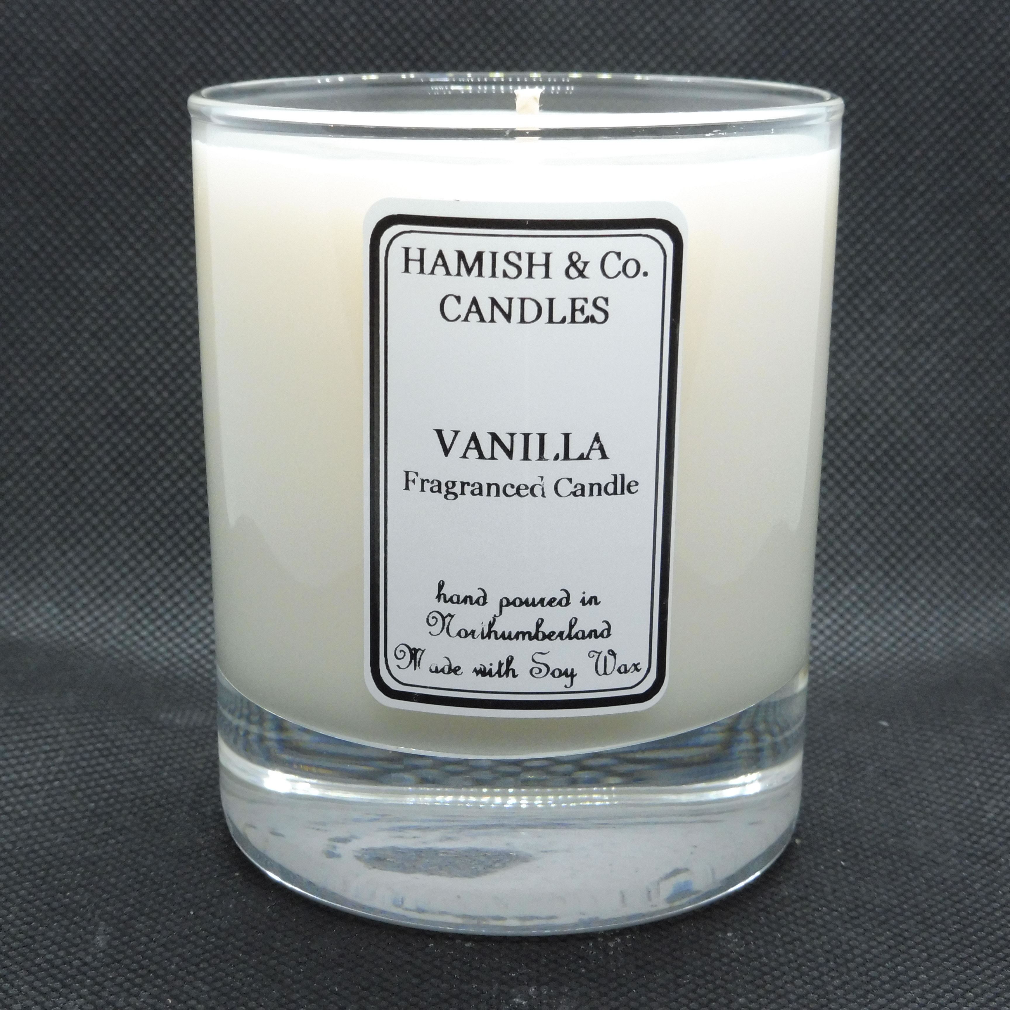 Vanilla fragranced Vegan Friendly Luxury Candle