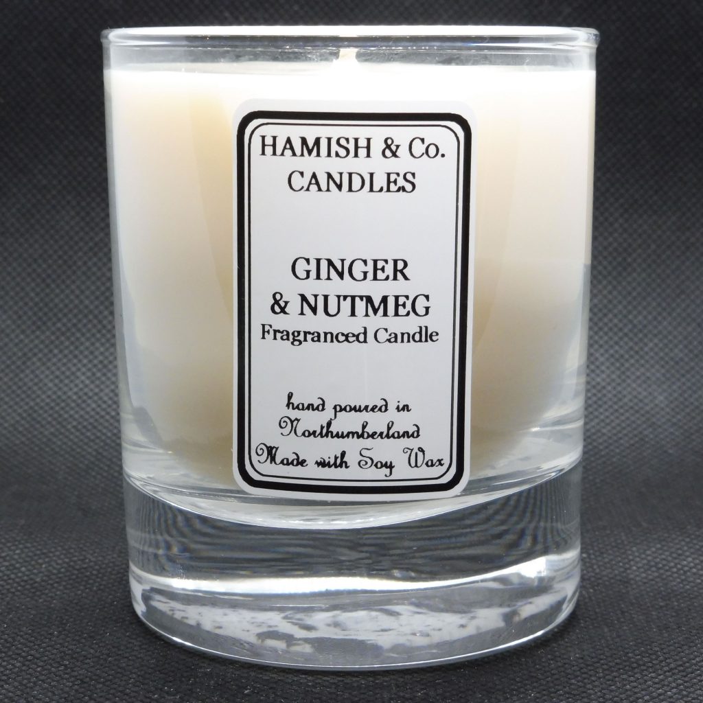 Ginger & Nutmeg fragranced Vegan Friendly Luxury Candle