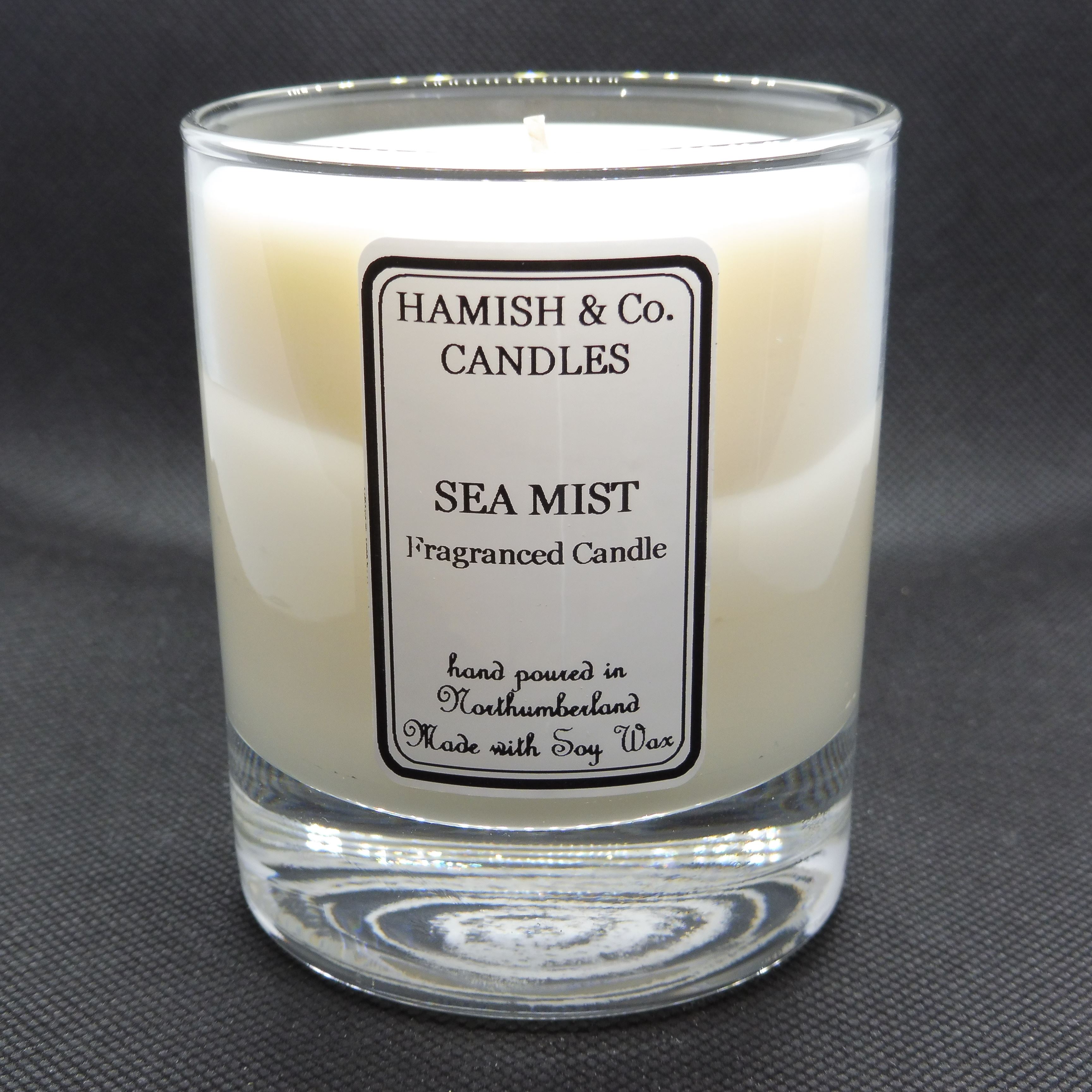 Sea Mist fragranced Vegan Friendly Luxury Candle