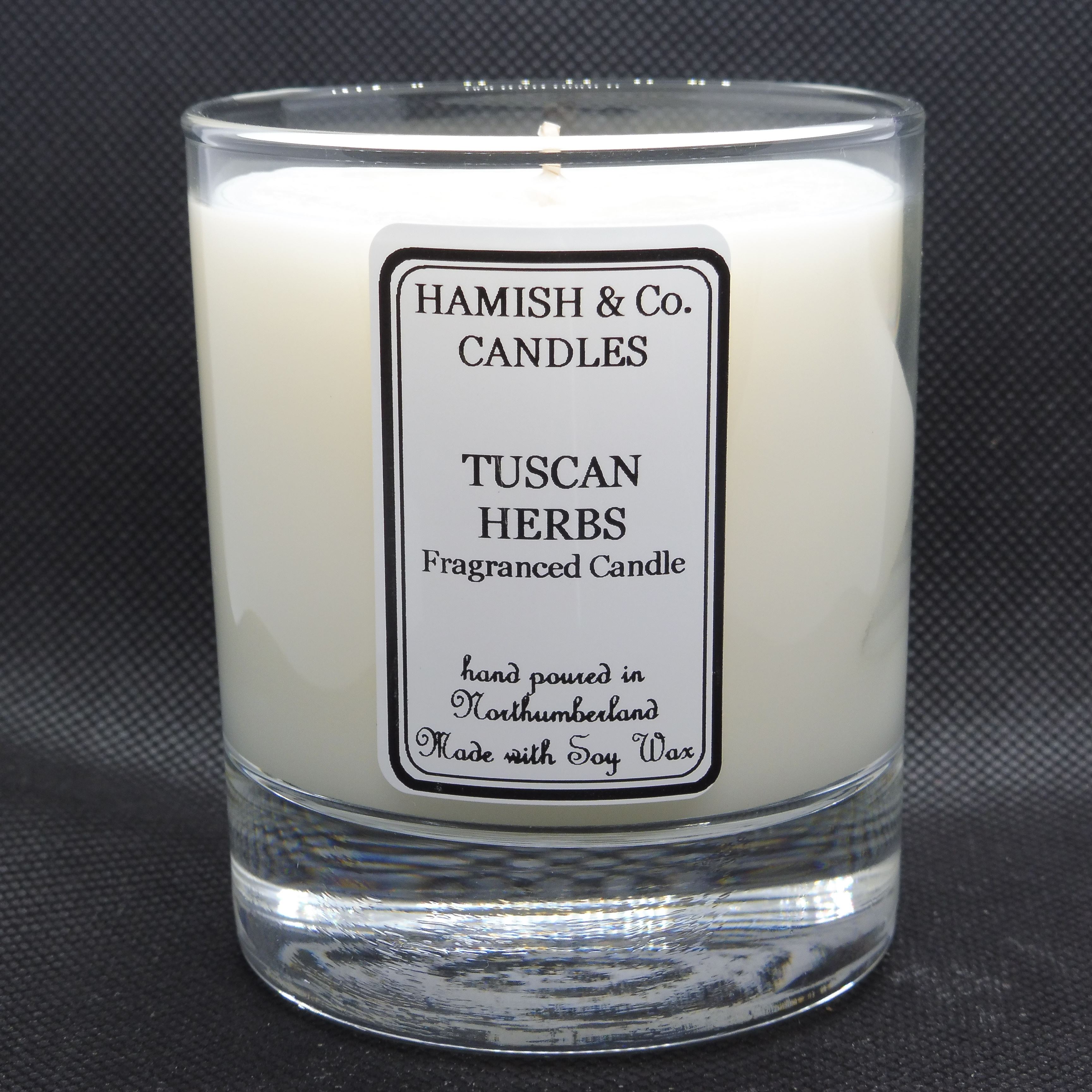 Tuscan Herbs fragranced Vegan Friendly Luxury Candle